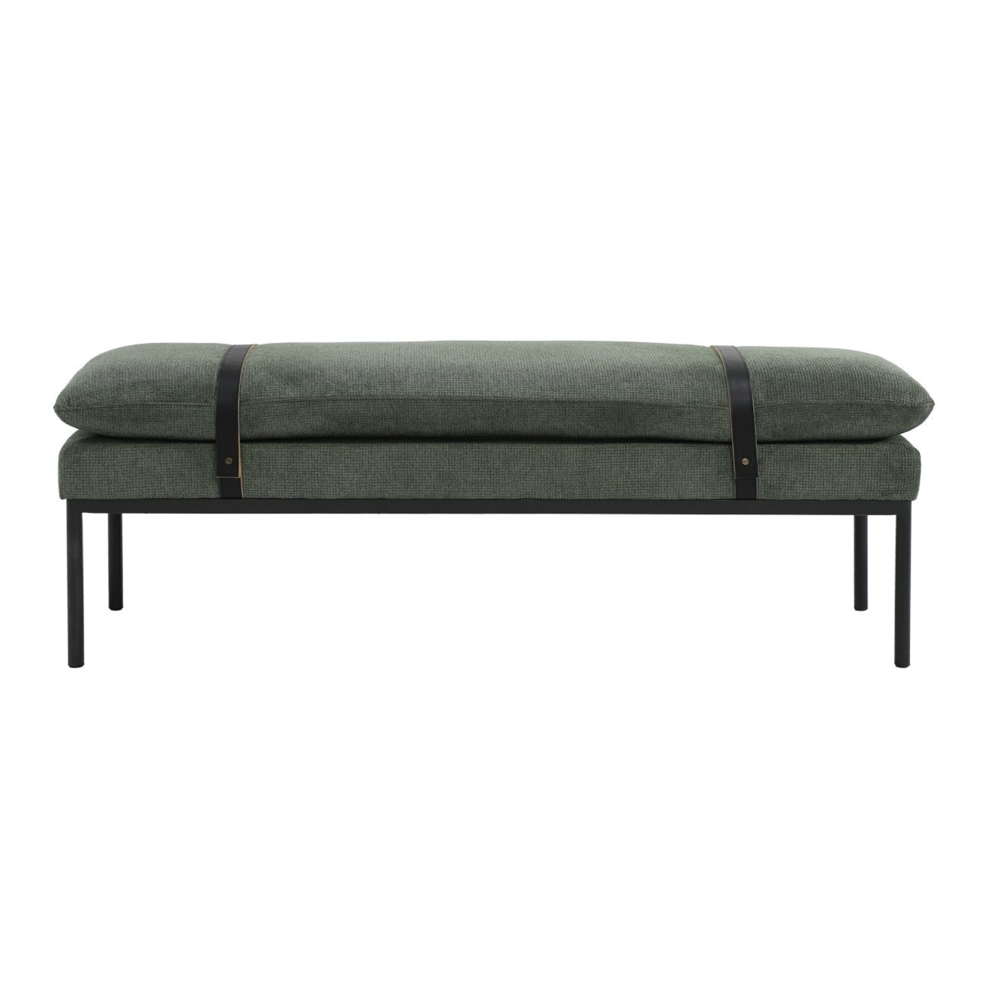 Baxter Fabric Bench Seat - Sage | Best Furniture Shop