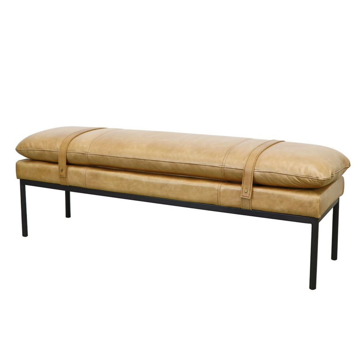 BAXTER LEATHER BENCH | TAN | Best Furniture Shop