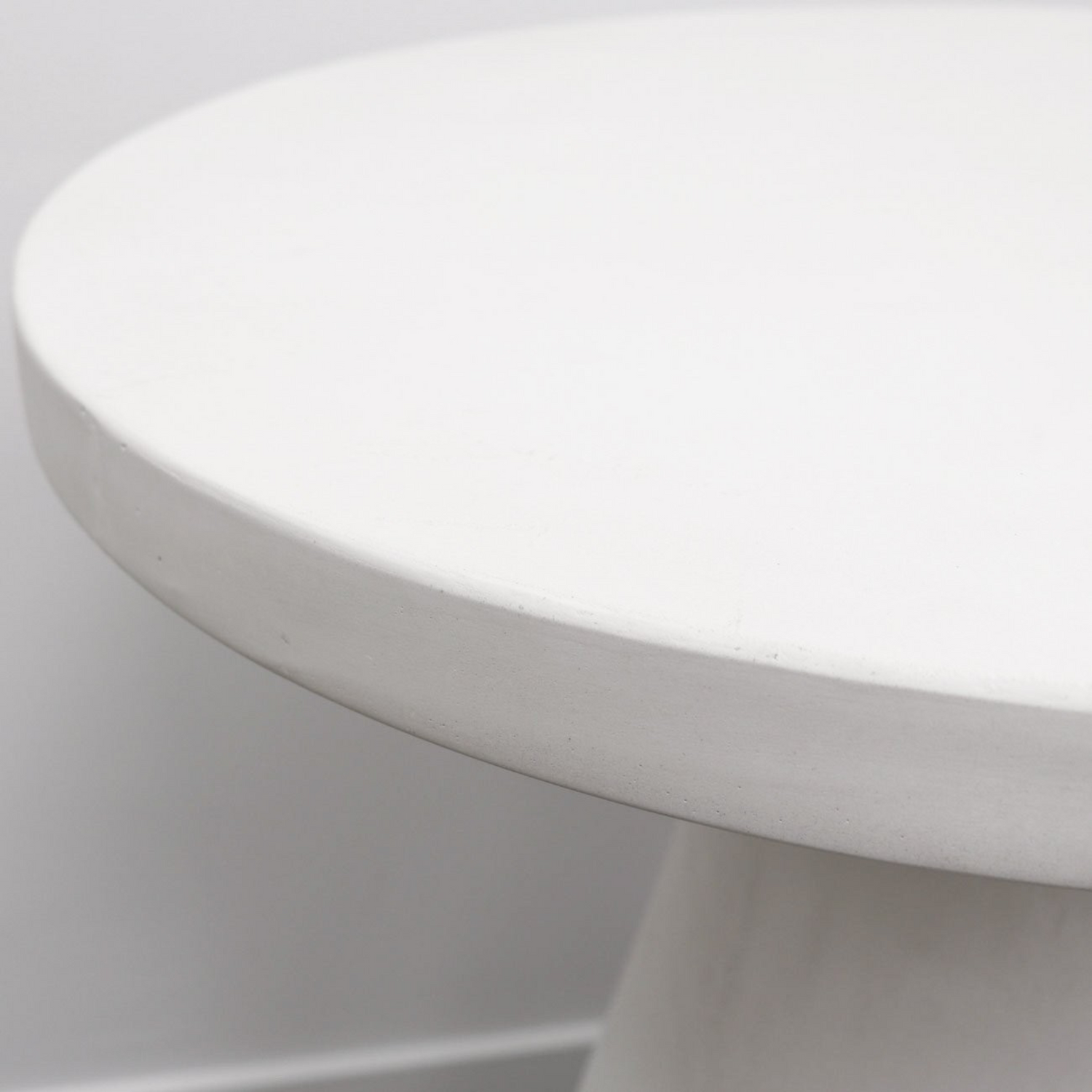 CORFU CONCRETE PEDESTAL DINING TABLE | WHITE | Best Furniture Shop