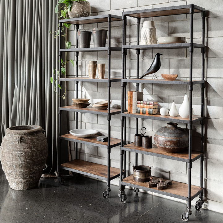 INDUSTRIAL METAL SHELVING UNIT | NARROW | The Best Furniture Shop