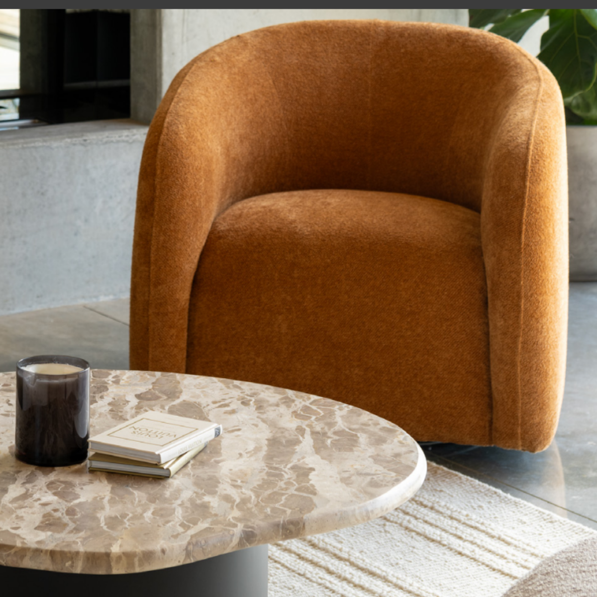 Max Swivel Chair - Ginger | Best Furniture Shop