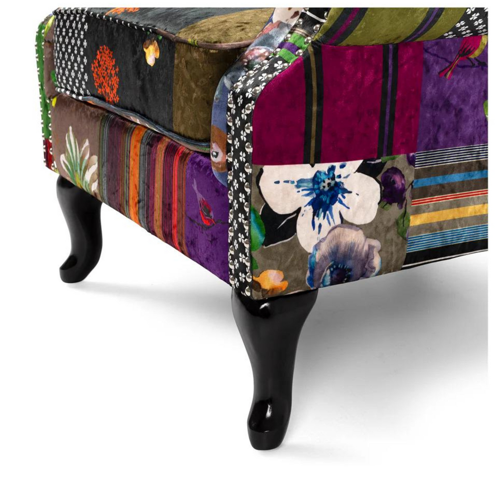 Patchwork Wingback Chair | Best Furniture Shop
