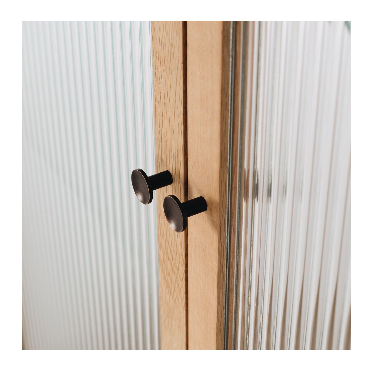 KOBE HIGHBOARD FLUTED GLASS | NATURAL OAK | Best Furniture Shop