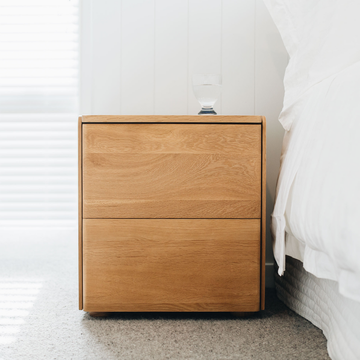 CUBE OAK BEDSIDE TABLE | Best Furniture Shop